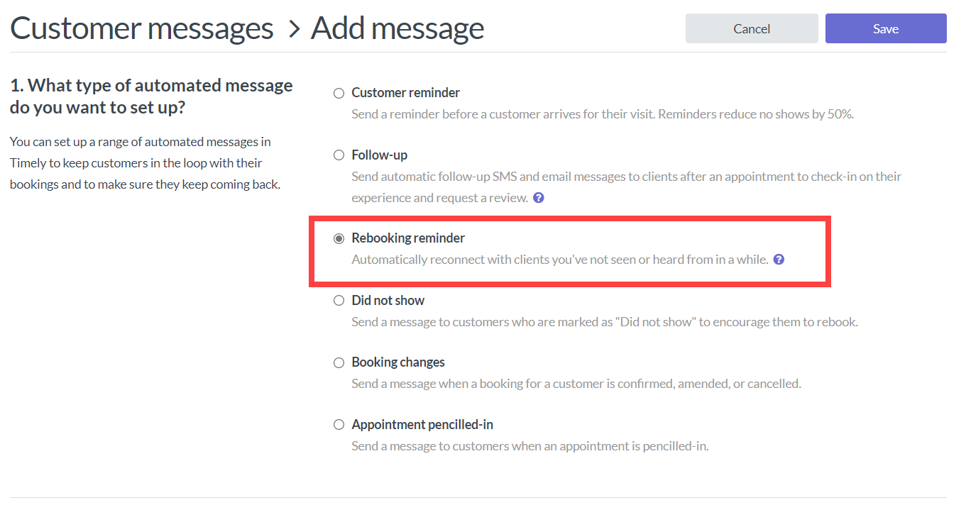 How to set up client reminders and appointment messages – Timely
